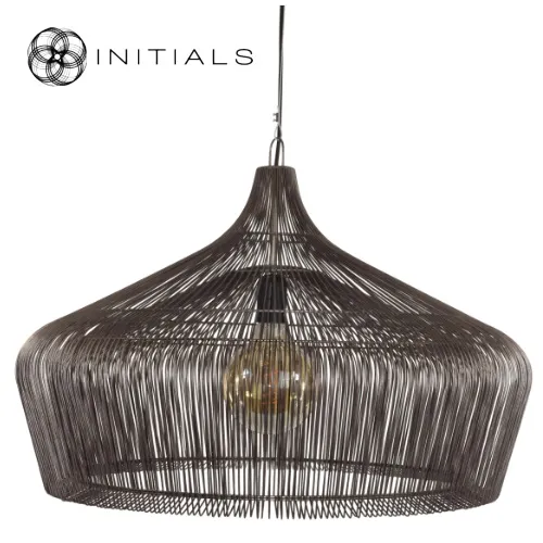 Hanging Lamp Factory Iron Wire Metallic Brown