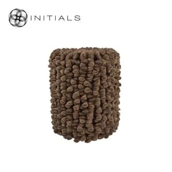 Poof Pebble Hazelnut Brown Cylinder