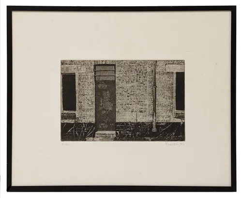 Acheter une petite gravure du graveur belge Marcel Praet