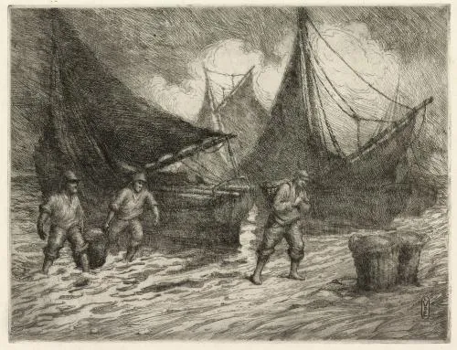 Schilderij van de Belgische kunstenaar Louis Van den Eynde