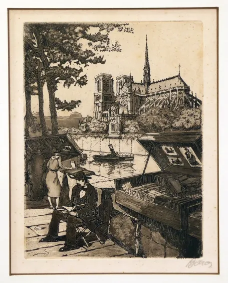 French artist Marcel Julien BARON, painter and graphic designer