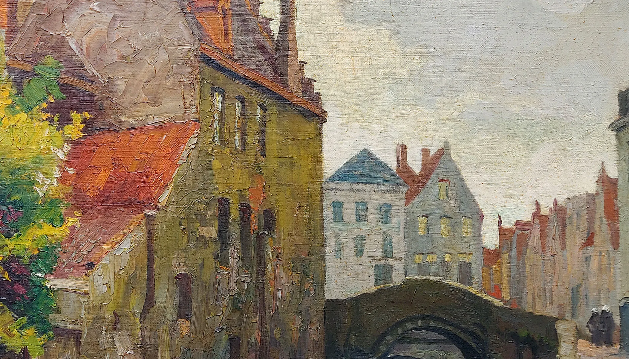 Schilderij van de Brugse kunstschilder A. Haegebaert kopen