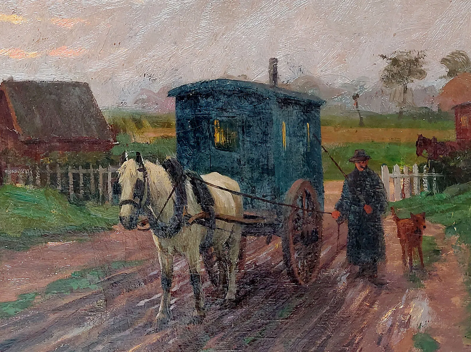 Olieverfschilderij van de Belgische kunstenaar Albert Caullet kopen