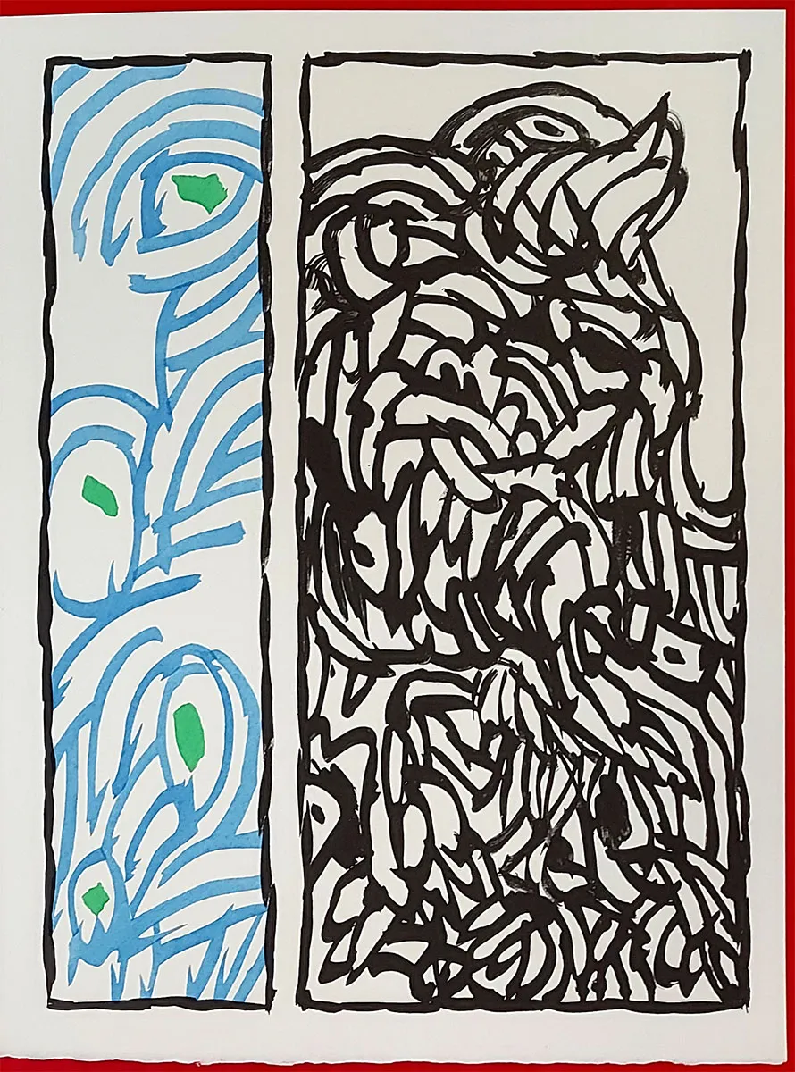 Getekende litho van Pierre Alechinsky kopen uit Vacillations 1979