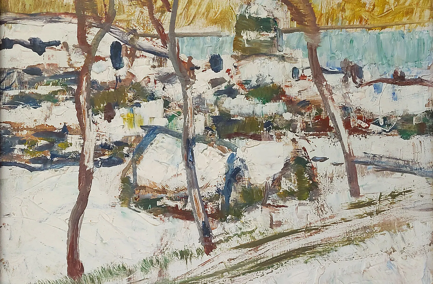 Schilderijtje kopen van de Belgische kunstschilder Alfons Blomme