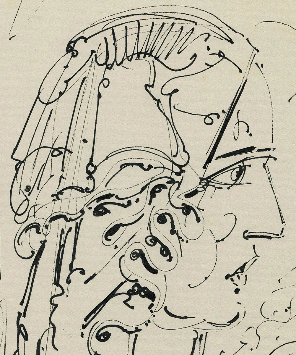 Pentekening van de Belgische kunstenaar Alfred Ost kopen