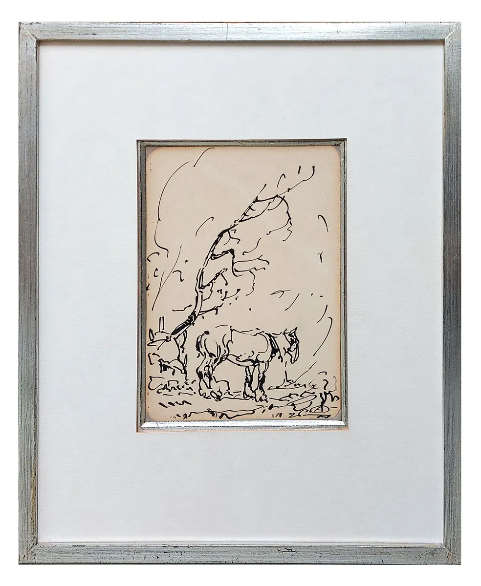 Buy a drawing of a horse by the Belgian artist Alfred Ost