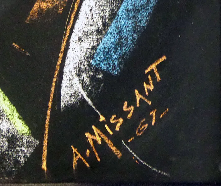 Achetez un dessin de 1967 du peintre français André Missant