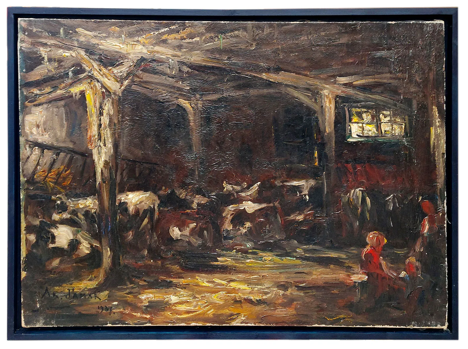 Schilderij van Belgische kunstschilder Armand Jamar kopen uit 1937