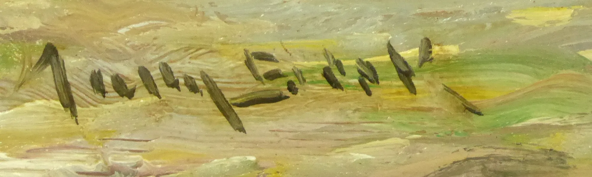 Schilderij van de Nederlandse kustschilder Anthony Beek