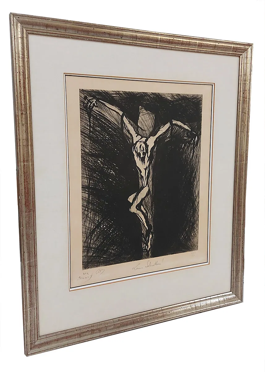 Kristus aan het kruis door de Waalse kunstenaar Ben Genaux