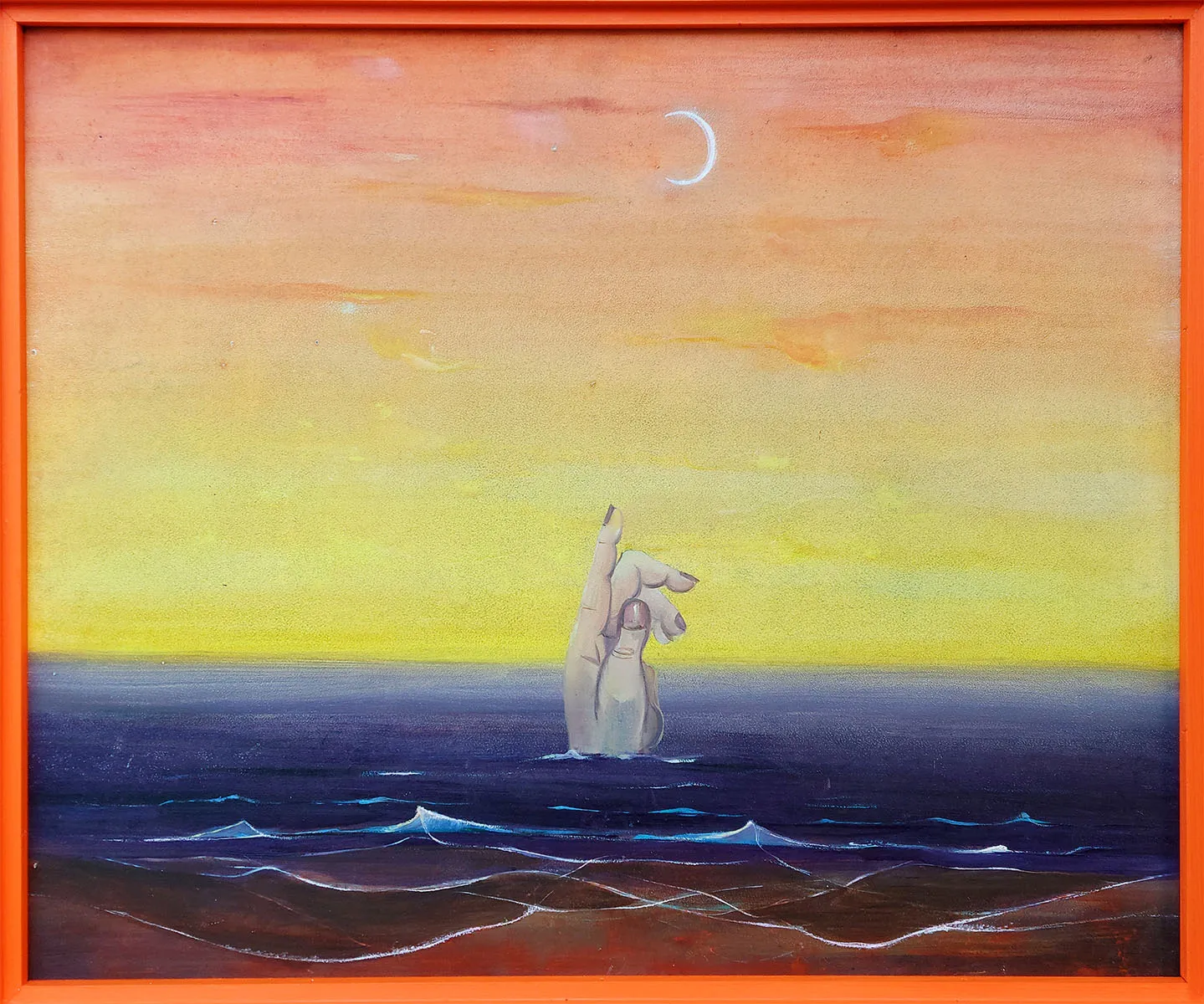 Surrealist painting by the Antwerp painter Bert Hildebrandt