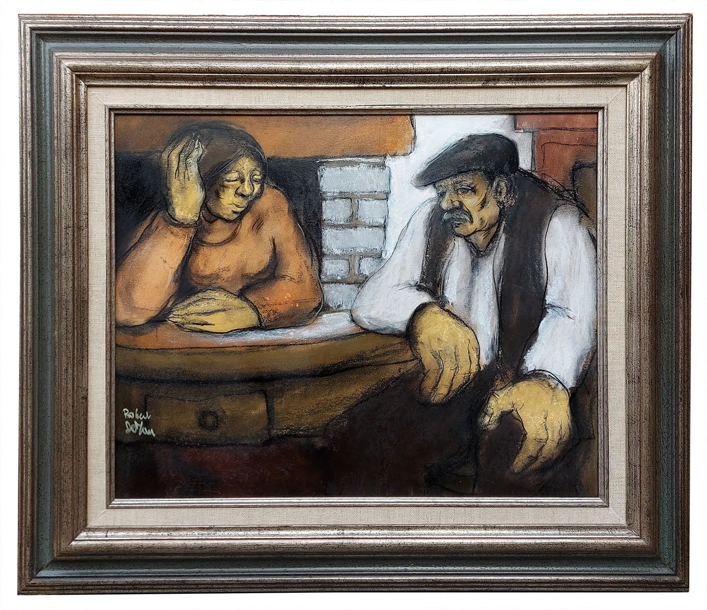 Schilderij van de Belgische kunstschilder Robert De Man kopen