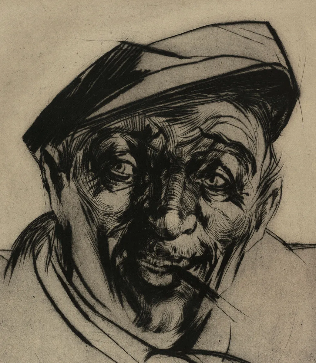 Grote ets uit 1933 van de Belgische etser Jacques Boonen kopen