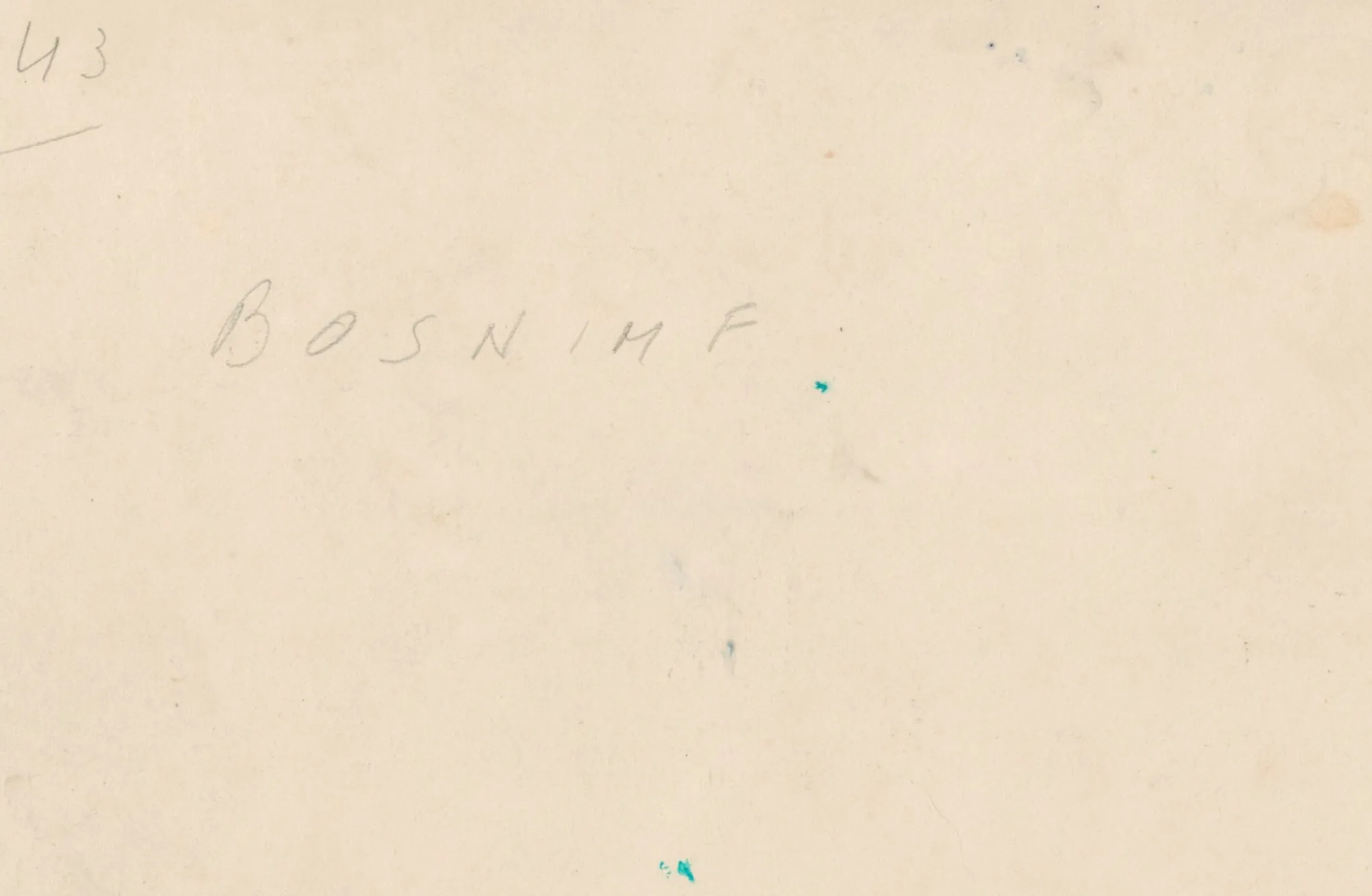 Tekening van Walter Ponsaert Bosnimf op papier