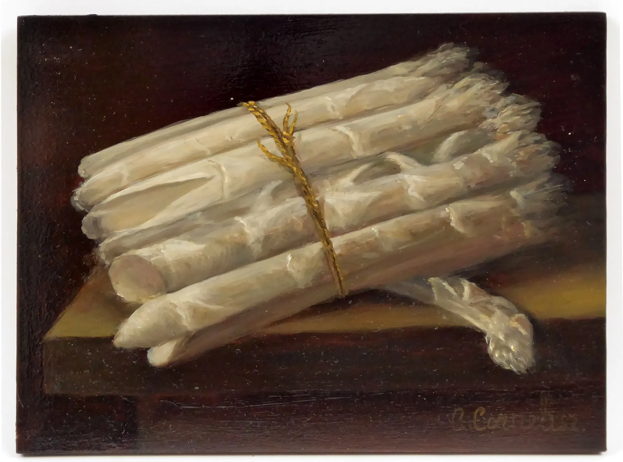 Cornelis de Wit stilleven met asperges