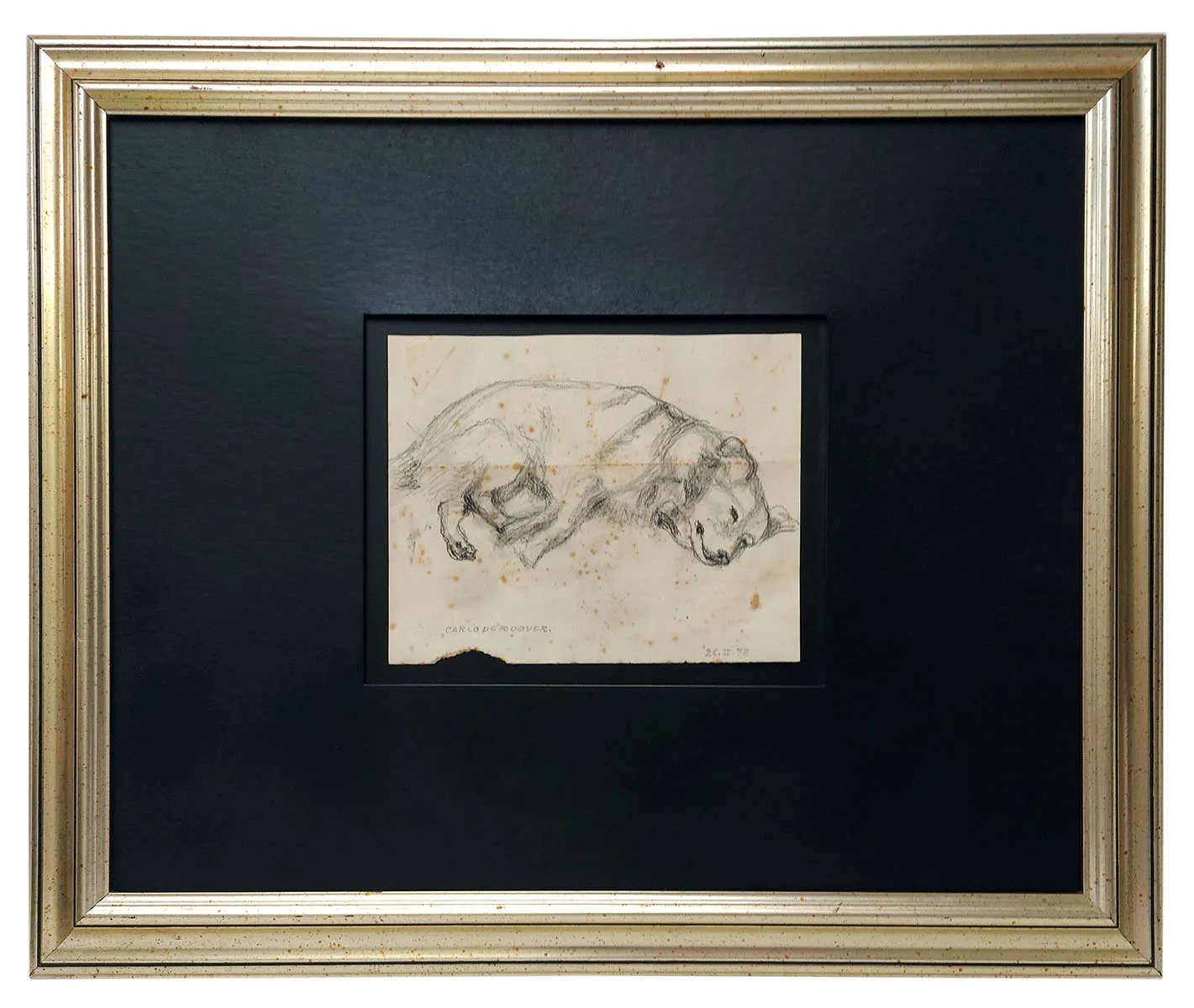 Drawing from 1978 by the Belgian artist Carlo De Roover