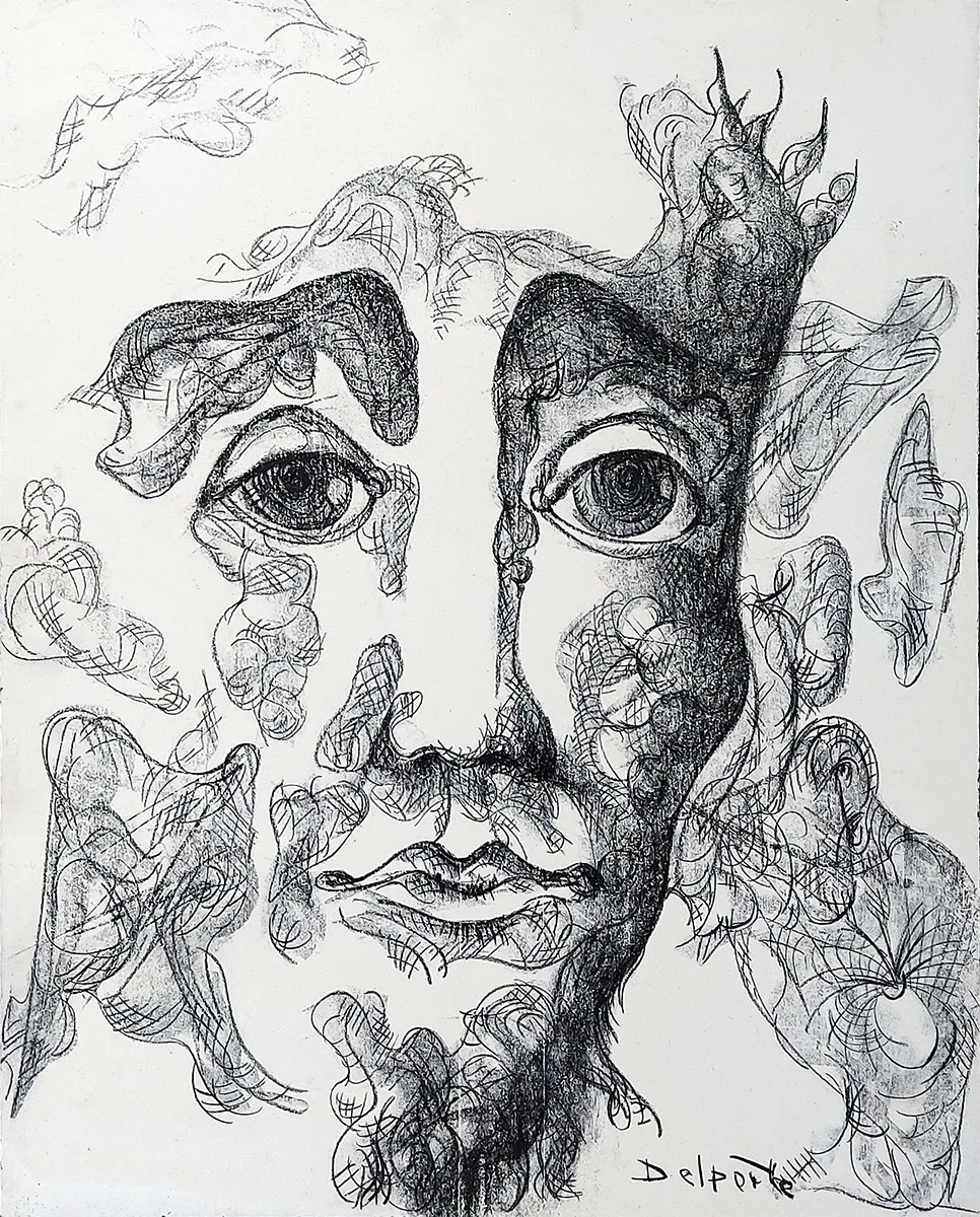 Tekening van de Belgische kunstenaar Charles Delporte kopen