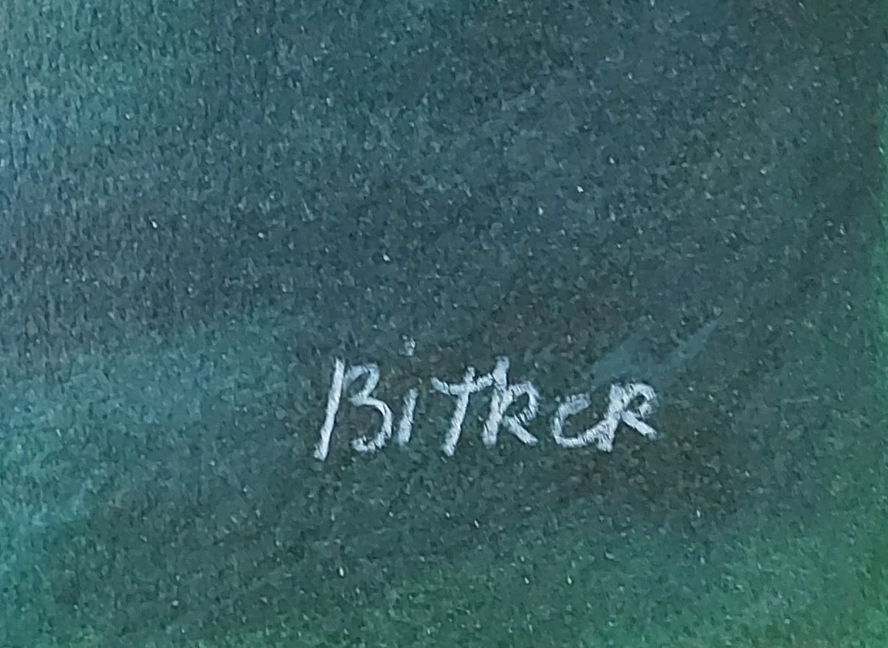 Litho uit 1989 gemaakt door de Franse kunstenares Colette Bitker.