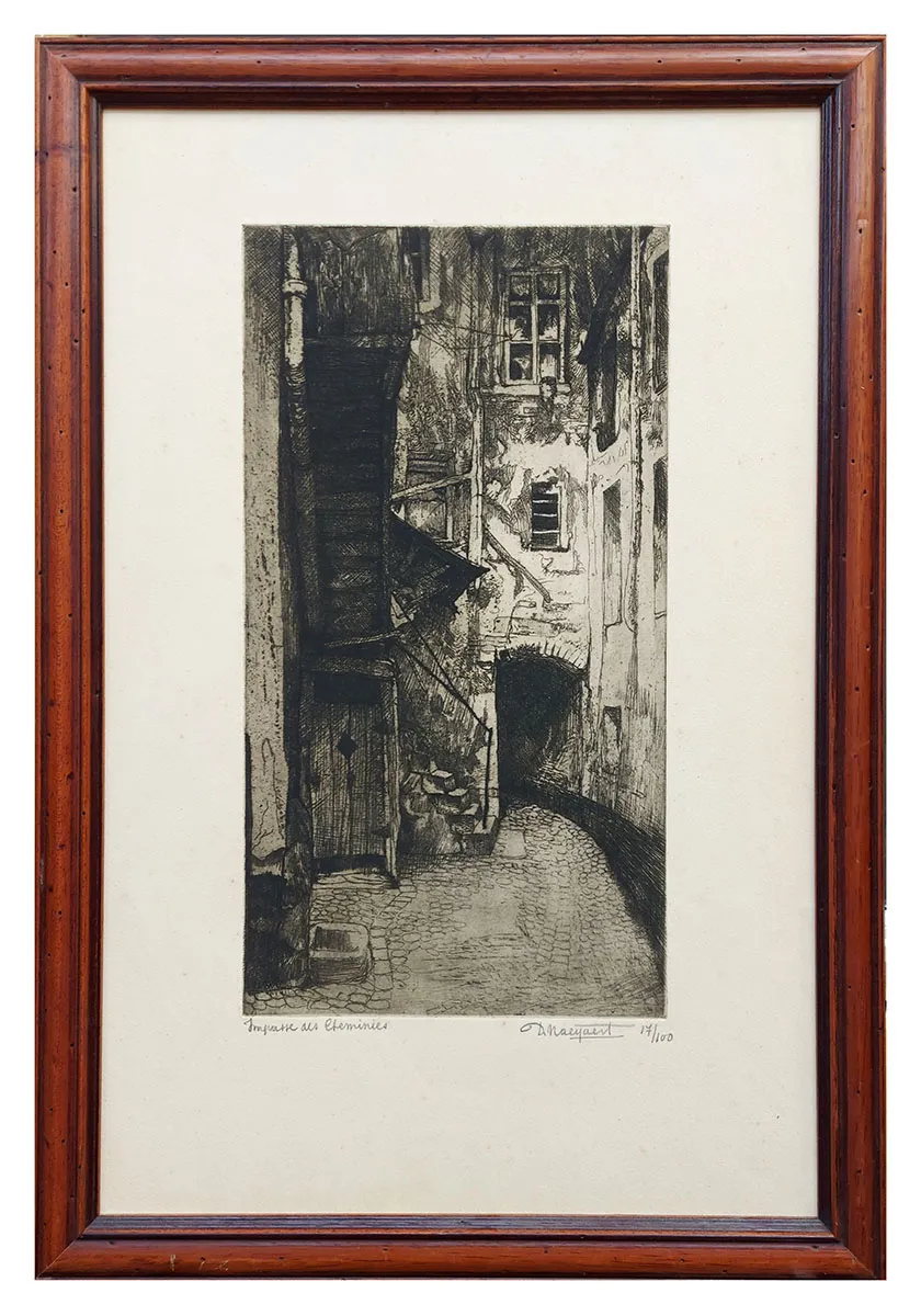 Buy signed etching of the Belgian etcher Désiré Naeyaert