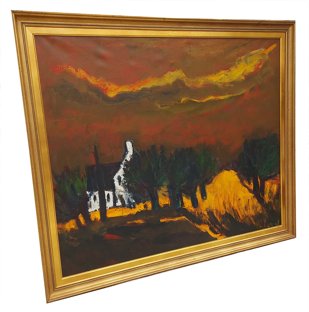 Landschapschilderij van de Belgische kunstschilder Gabriel De Pauw