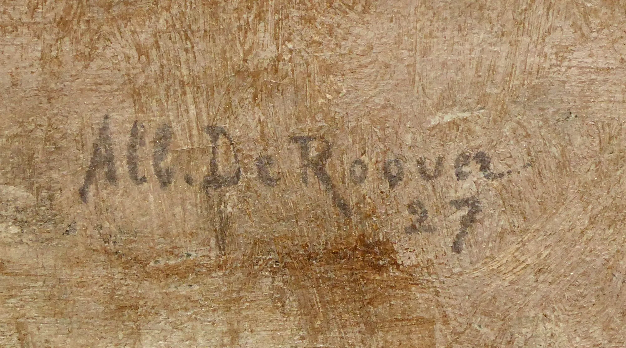 Een abstract schilderij van de Belgische schilder Albert de Roover