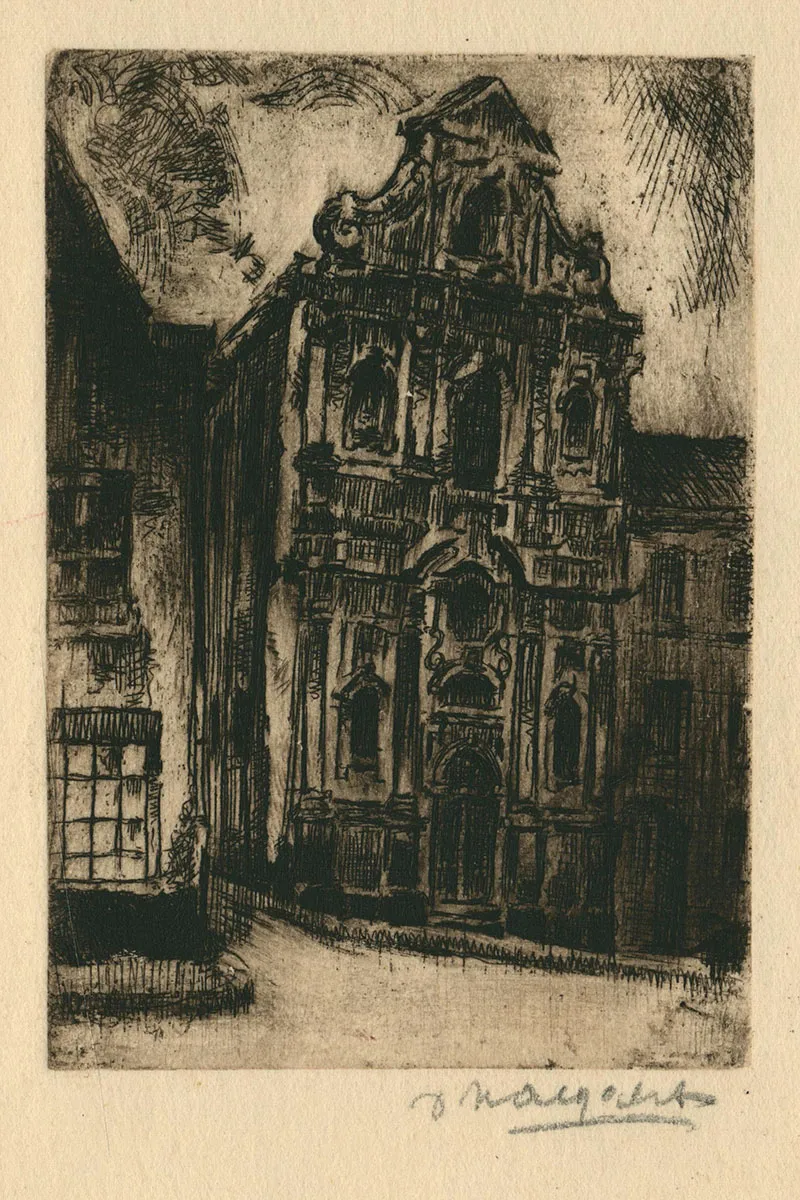 Achetez une gravure signée du graveur belge Désiré Naeyaert