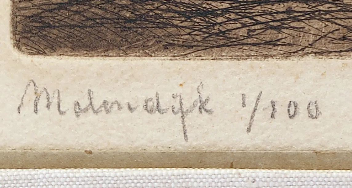 Ets van de Belgische kunstenaar Edmond Van Dooren kopen