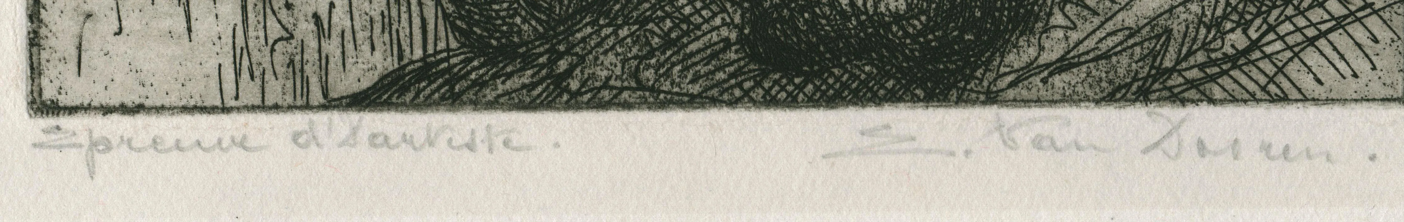 Buy an etching by the Belgian artist Edmond Van Dooren