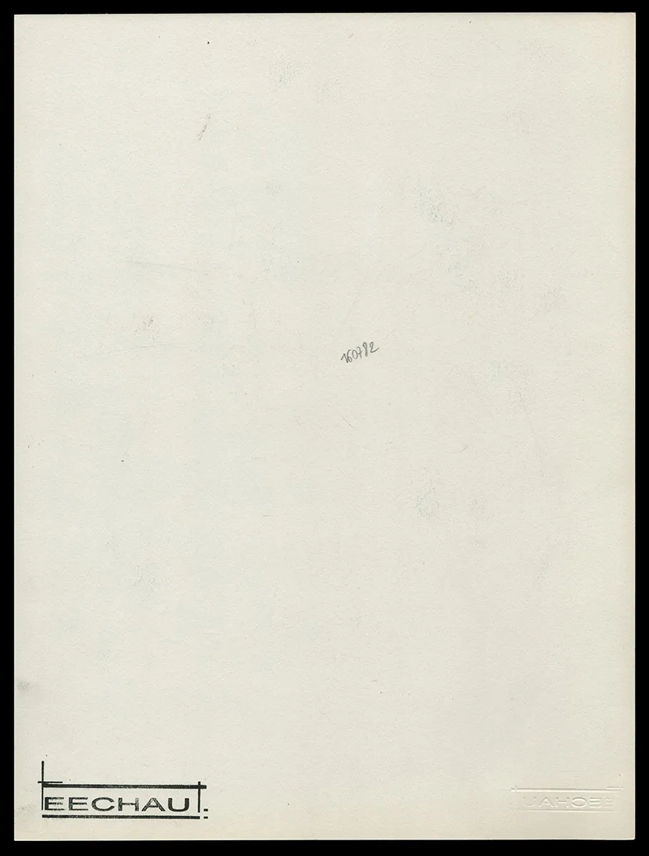 Tekening van een naakte vrouw v d Belgische kunstenaar Eugène Eechaut