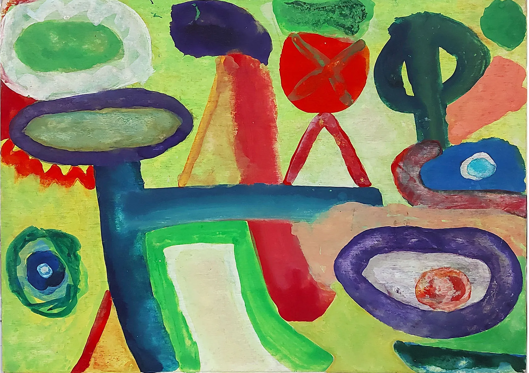 Schilderij van de Belgische kunstenaar Emile (Mil) Van Wingerden EKVIN