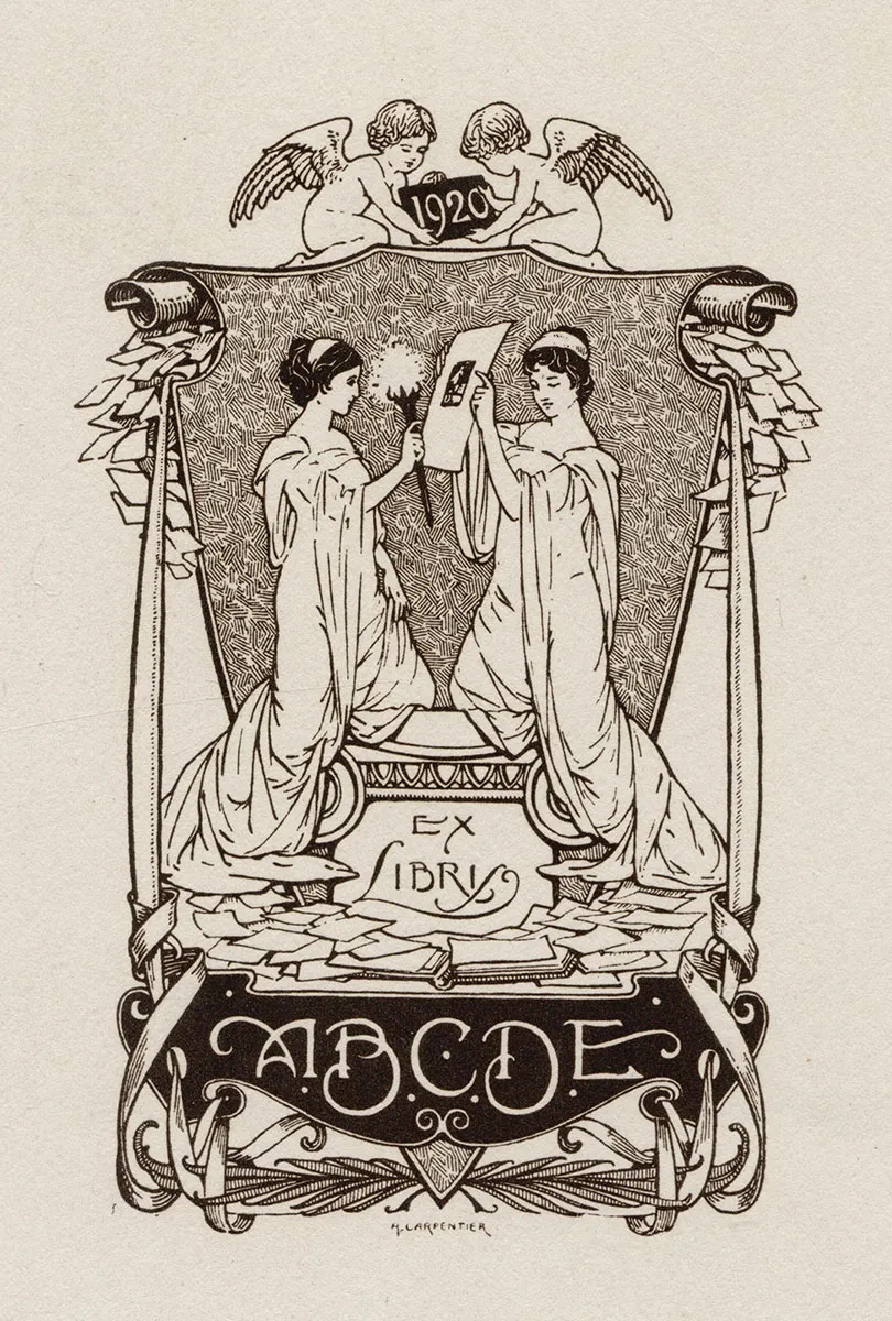 Achetez un ex-libris du graphiste et peintre André Carpentier