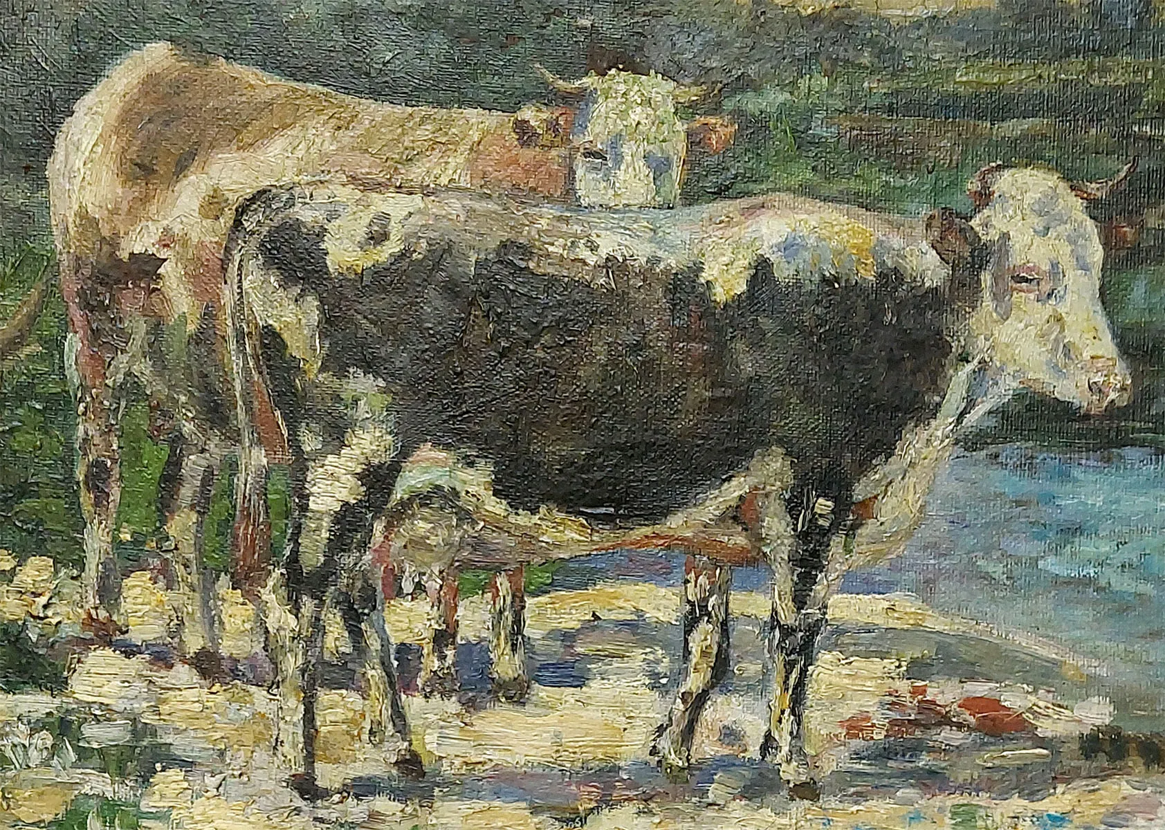 Painting by Belgian painter and baron Franz Courtens