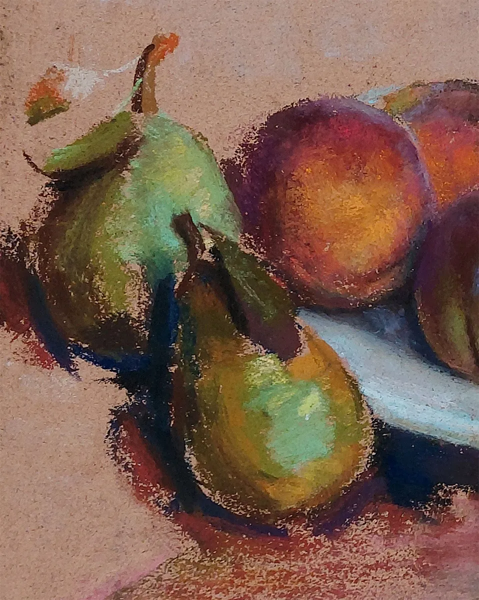 Pastel drawing by Franck Mortelmans, The Scheldt in Antwerp