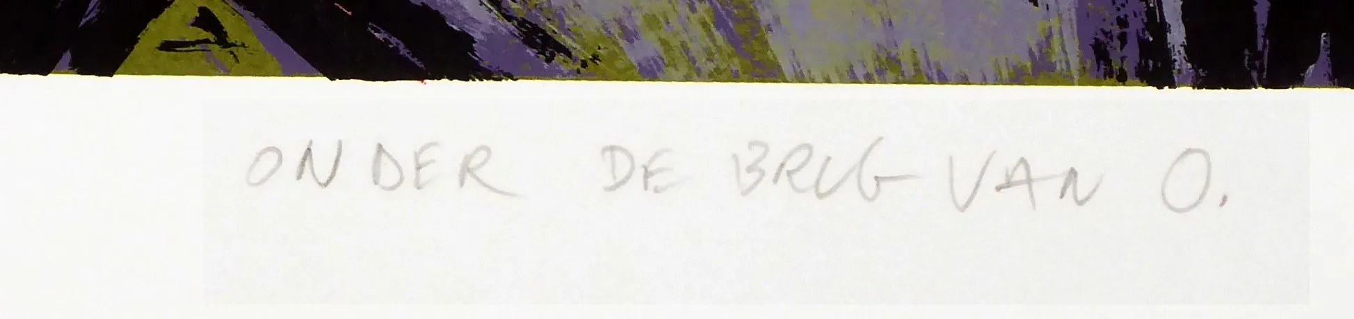 Litho van Belgische kunstenaar Frank Maieu uit 1988