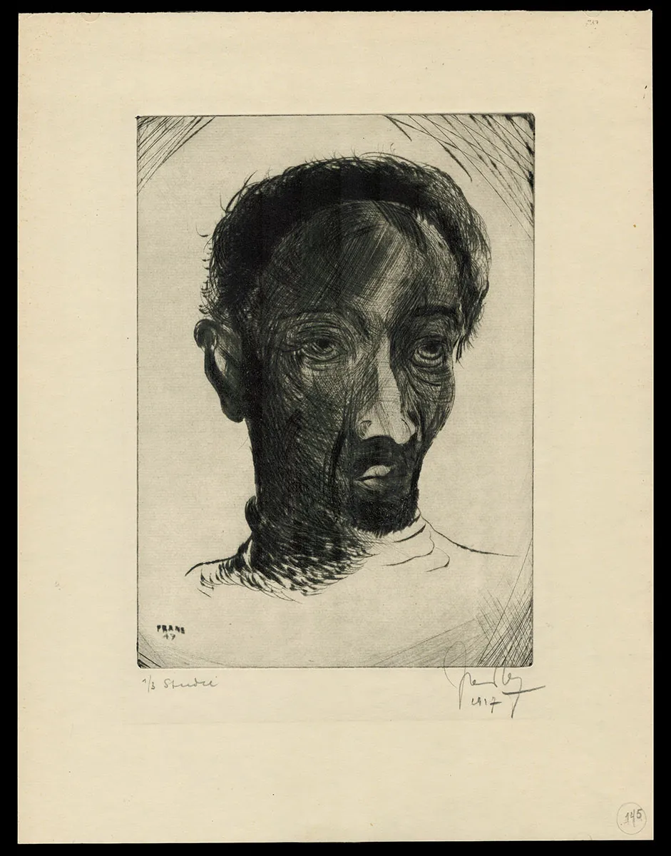 Achetez une gravure de 1917 de l'artiste belge Frans Dille