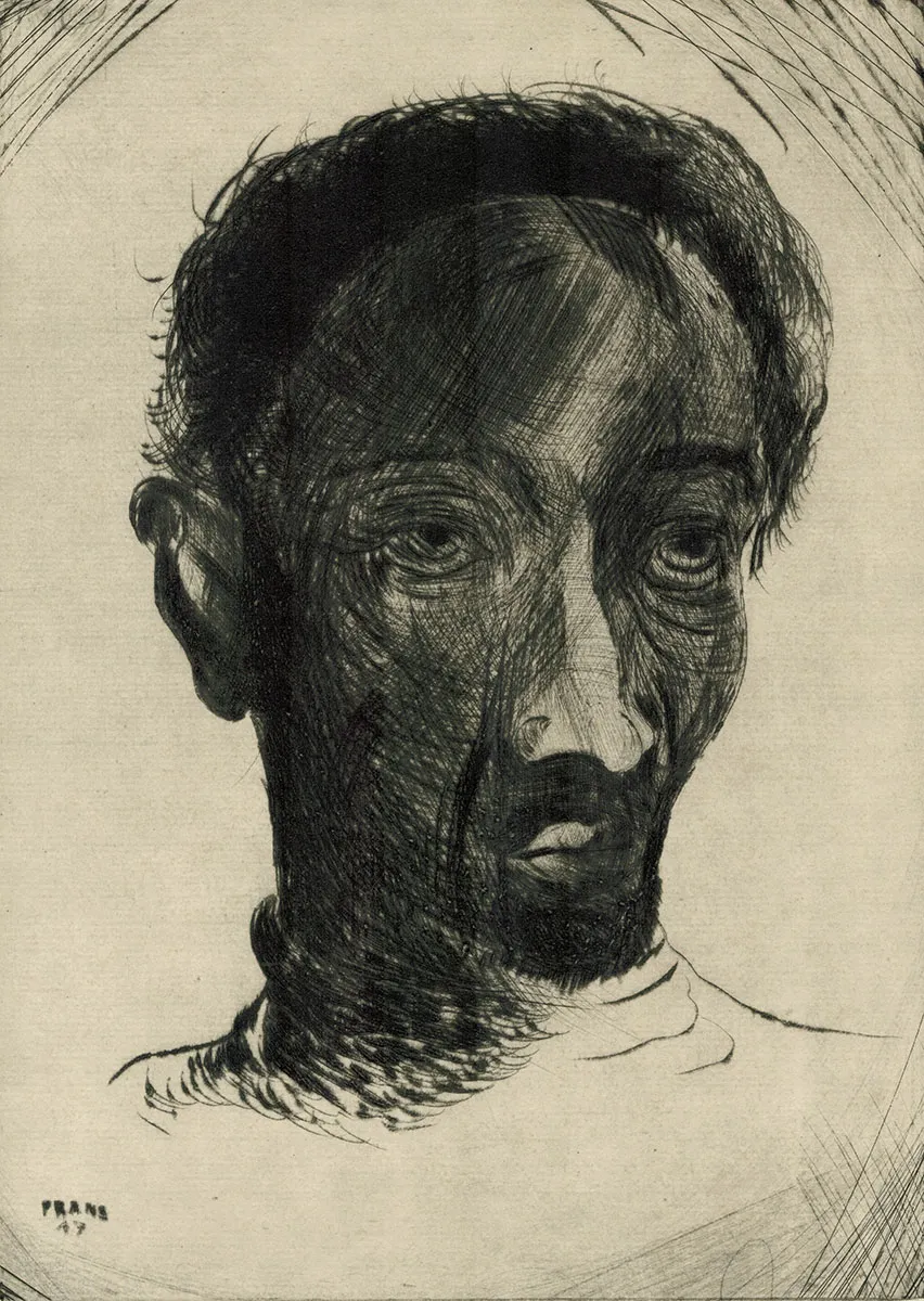 Achetez une gravure de 1917 de l'artiste belge Frans Dille