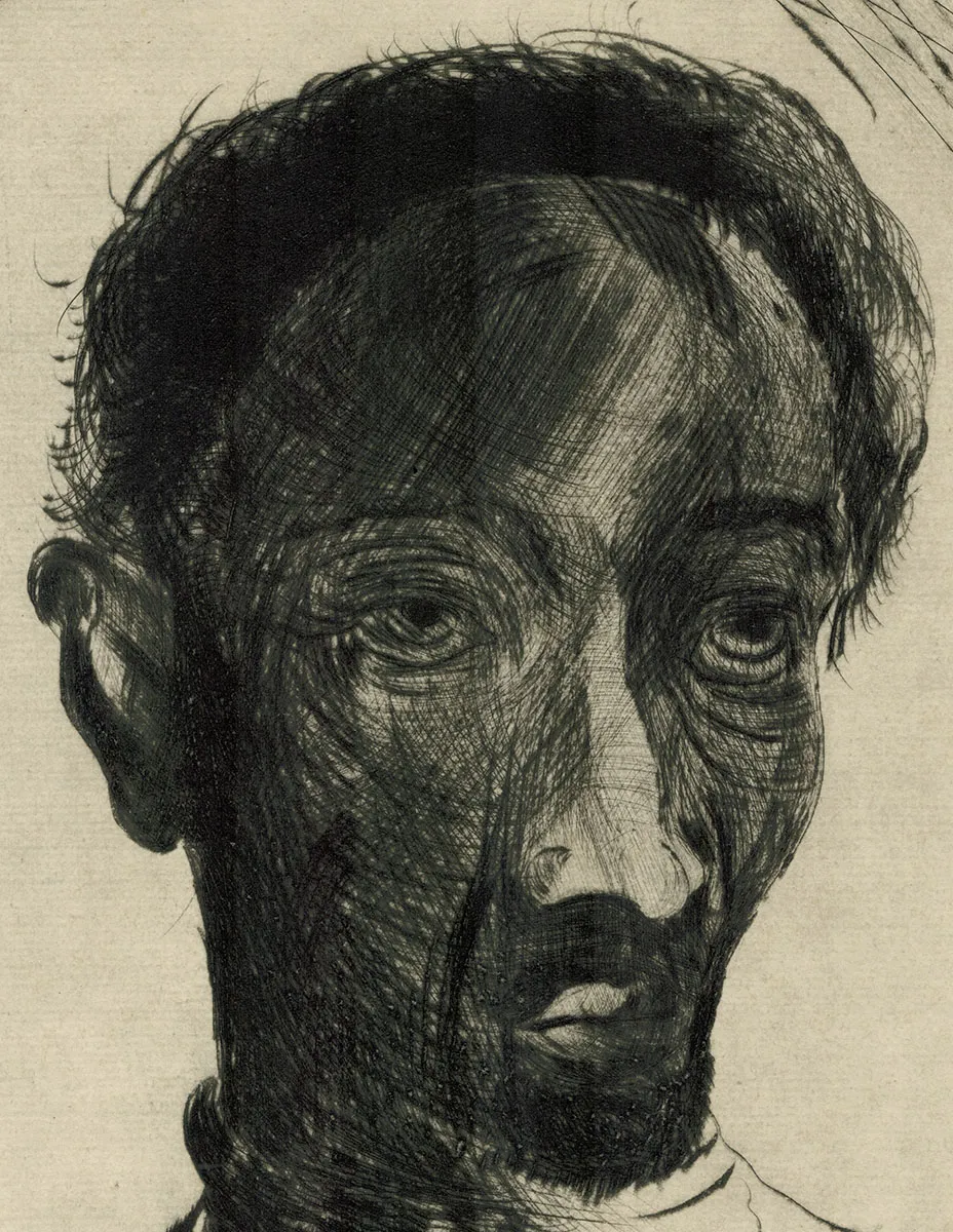 Achetez une gravure de 1917 de l'artiste belge Frans Dille