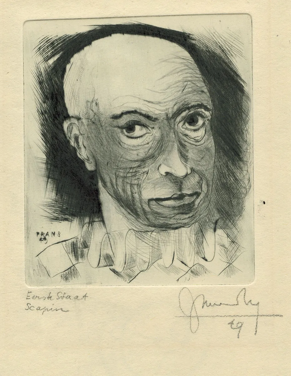 Buy an etching from 1949 by the Belgian artist Frans Dille