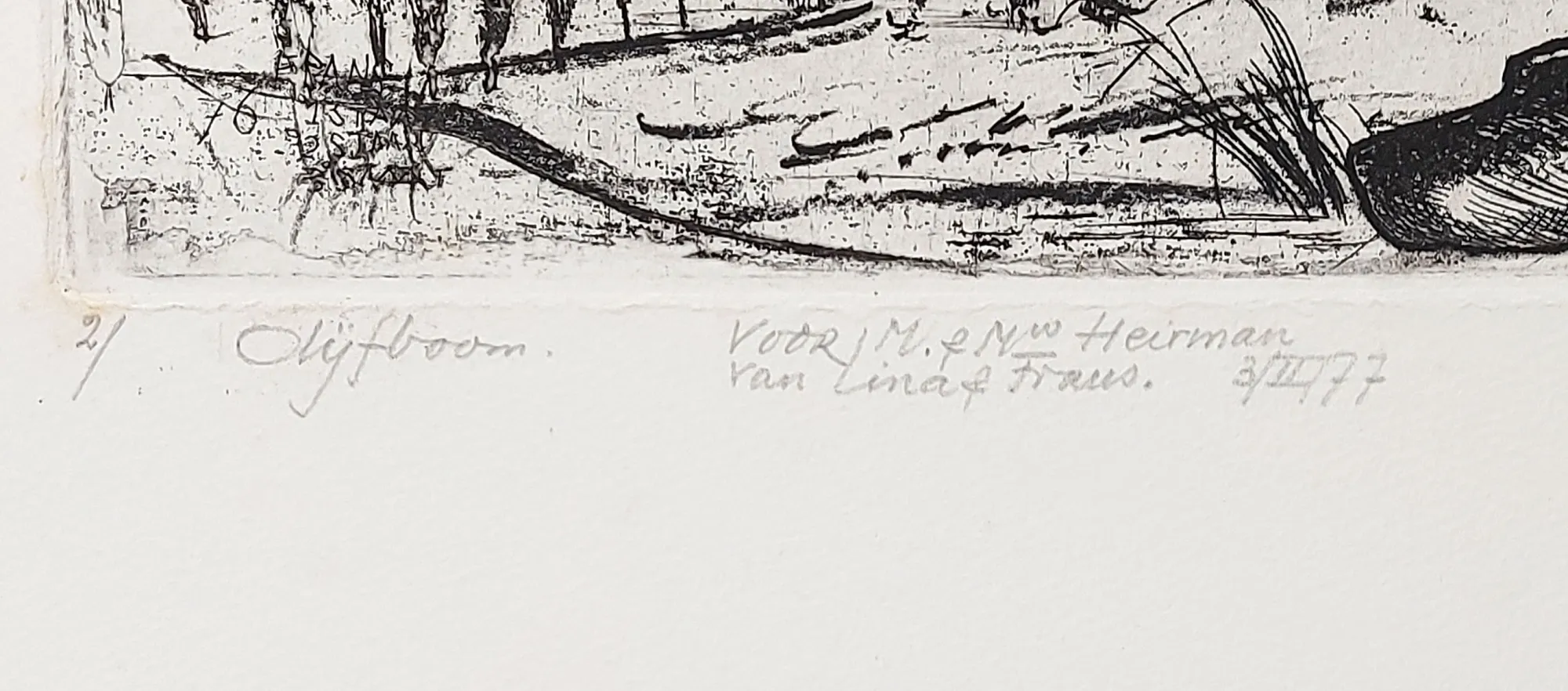 Grafisch kunstwerk van de Belgisch kunstenaar Frans Dille kopen