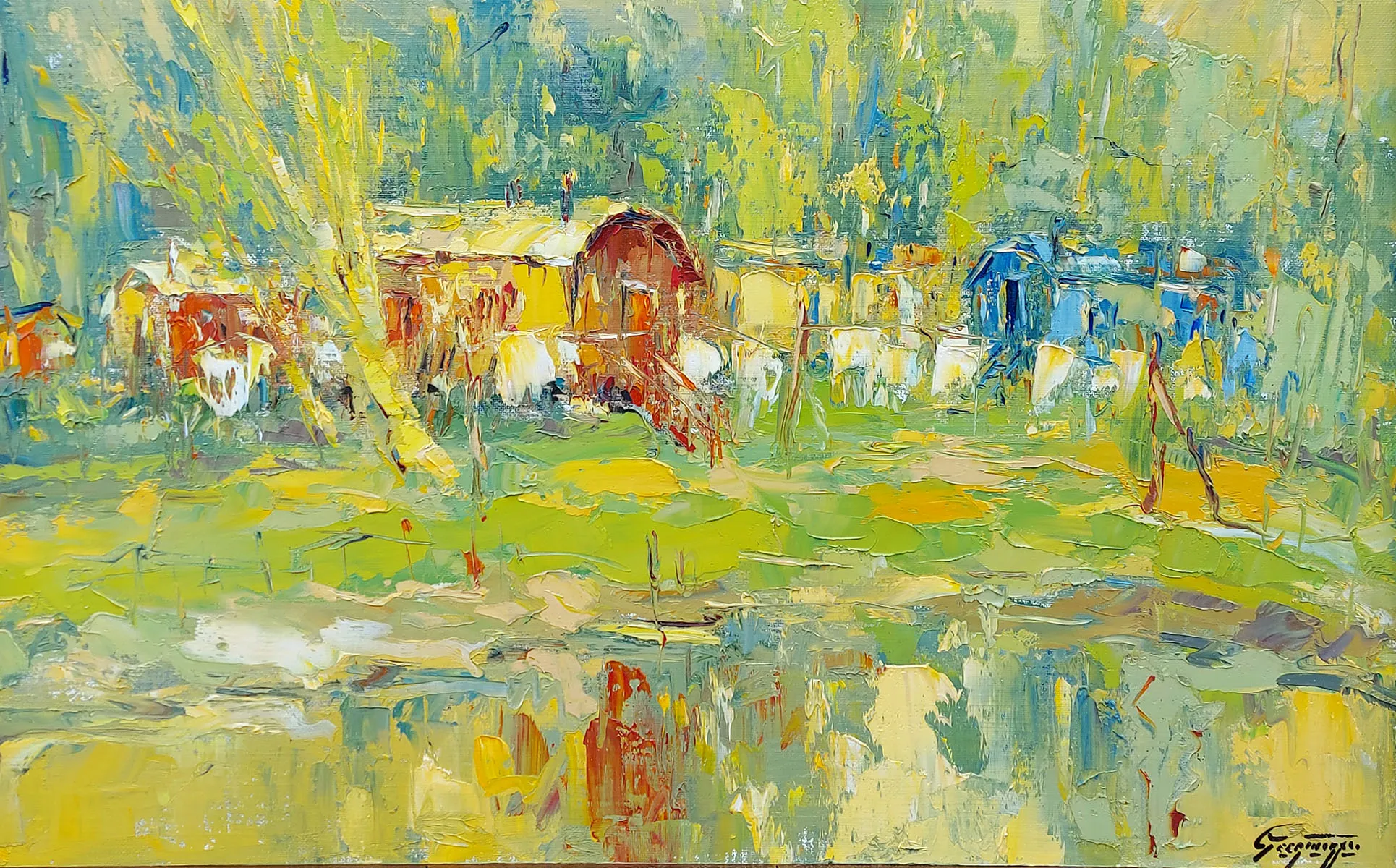Impressionistisch schilderij van de schilder Frans Geerinckx kopen