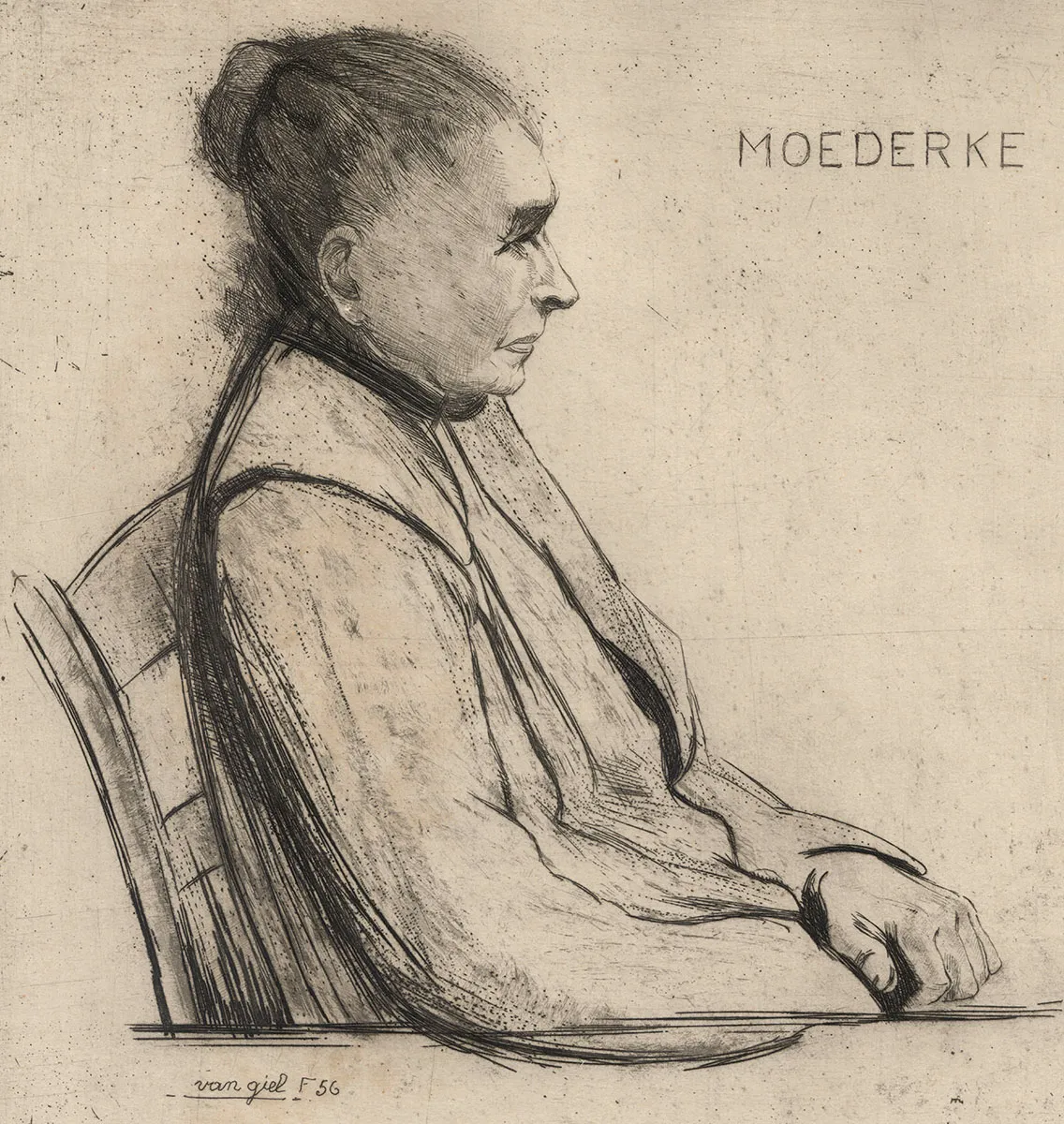 ets uit 1956 van de Belgische kunstenaar Frans Van Giel kopen