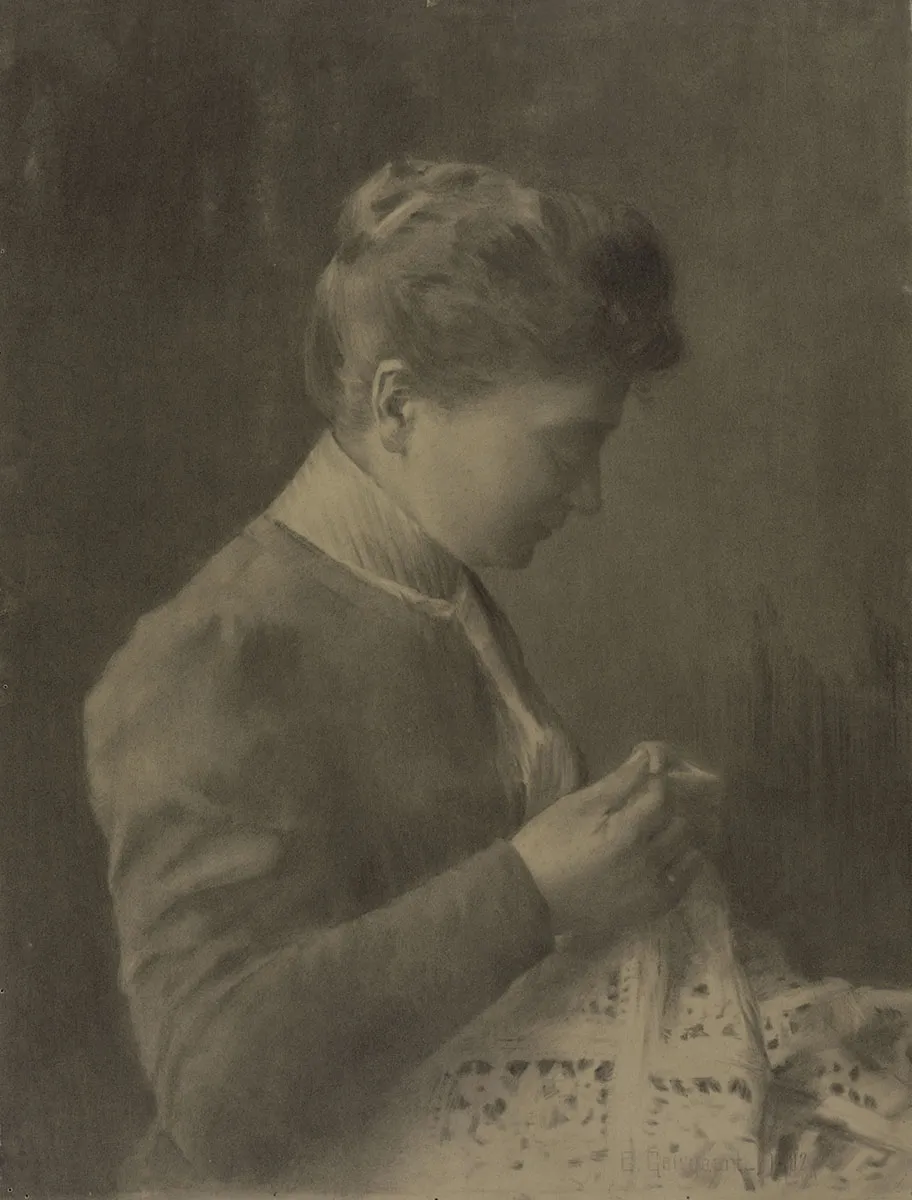 Artwork 1902 portrait de l'artiste belge Georges Geirnaert