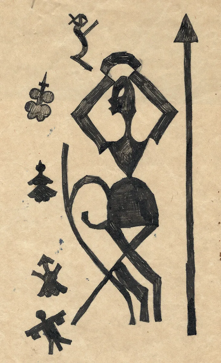 Tekening van de Belgische kunstenaar Jean-Jacques Gailliard kopen