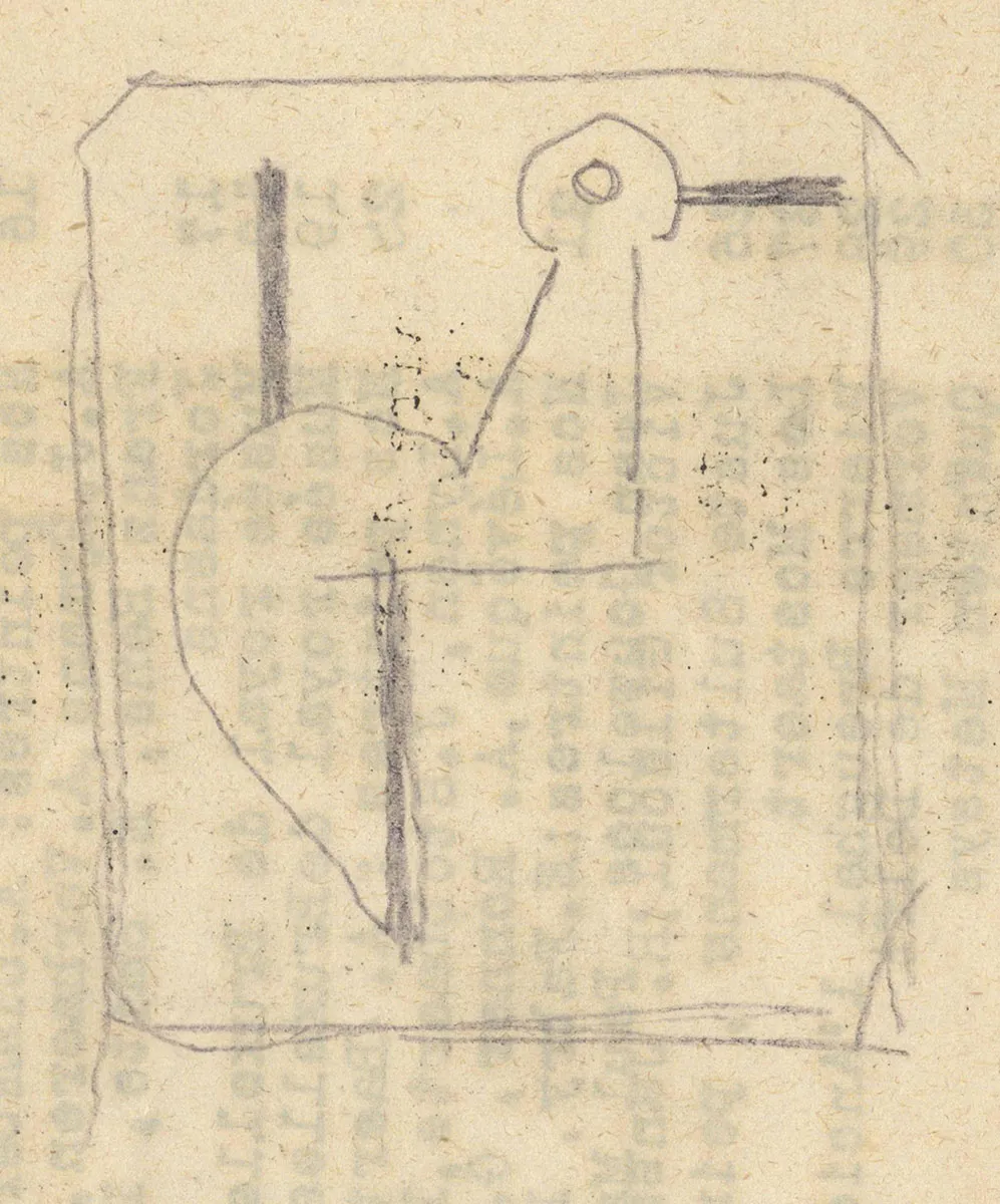 Schets van de Belgische kunstenaar Jean-Jacques Gailliard kopen