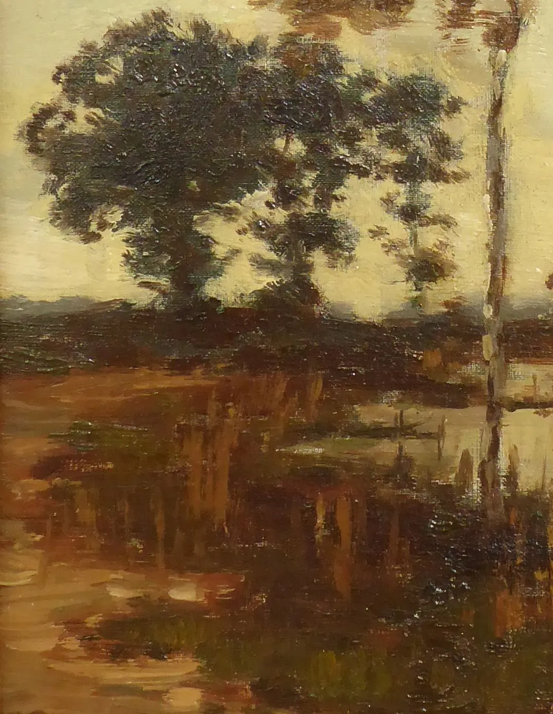 Oil painting by the Belgian painter Gaston Haustrate