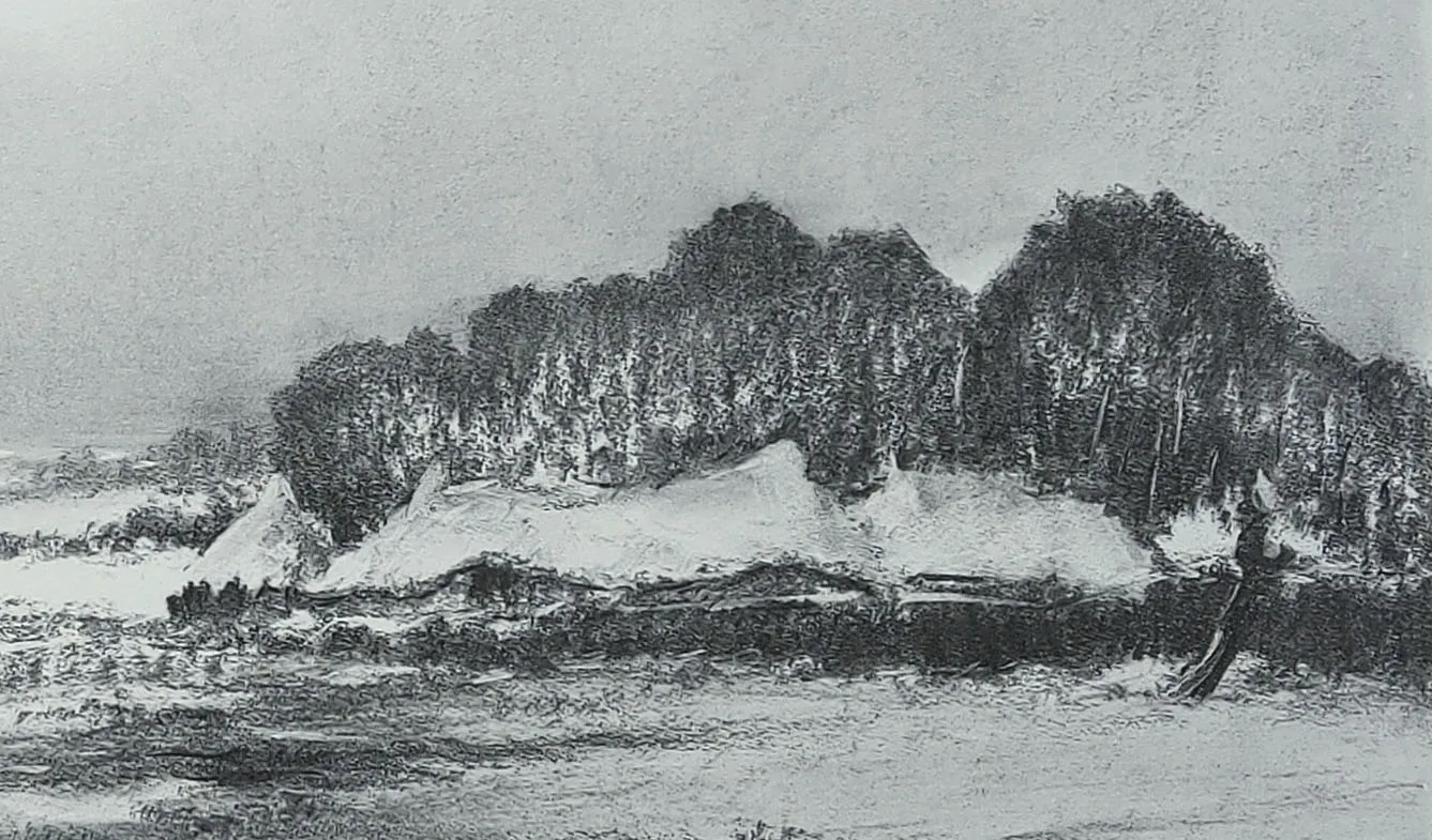 Impressionistische tekening van de kunstenaar Frans Geerinckx kopen
