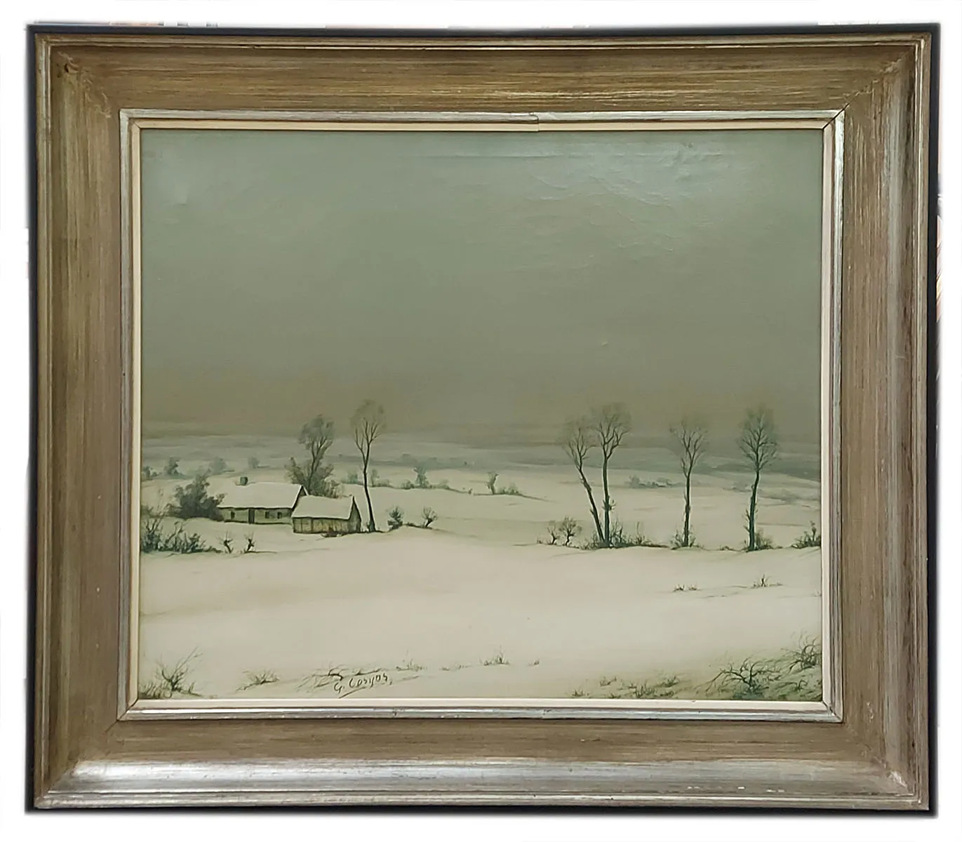 Een schilderij, een winterlandschap van Gies Cosyns kopen