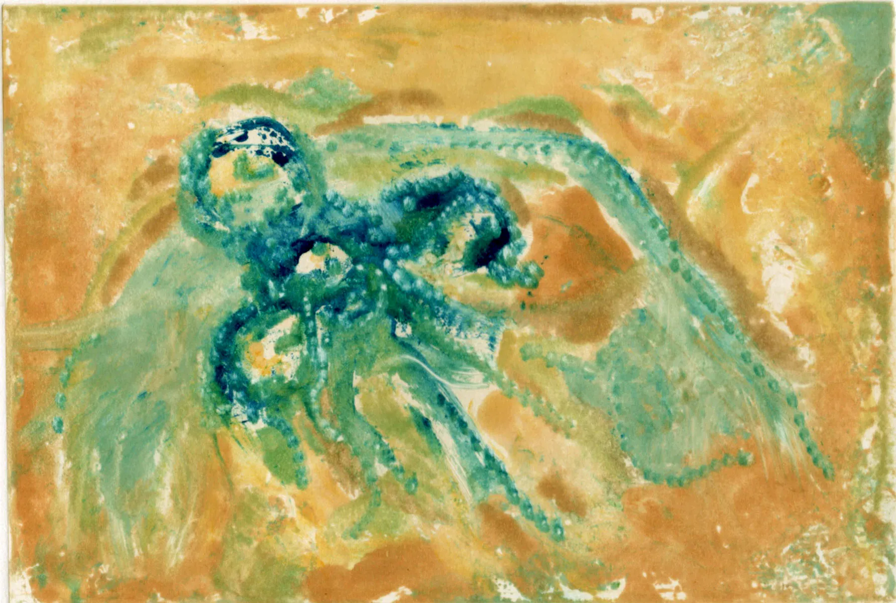 Grafisch werkje van de Gentse kunstenaar Gustaaf Prils kopen uit 1988