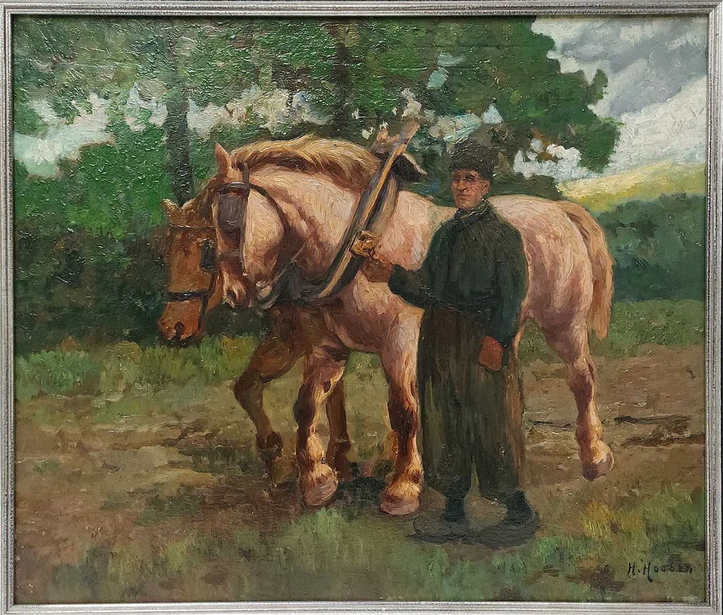 Schilderijtje van de Belgische kunstschilder Henri Houben kopen